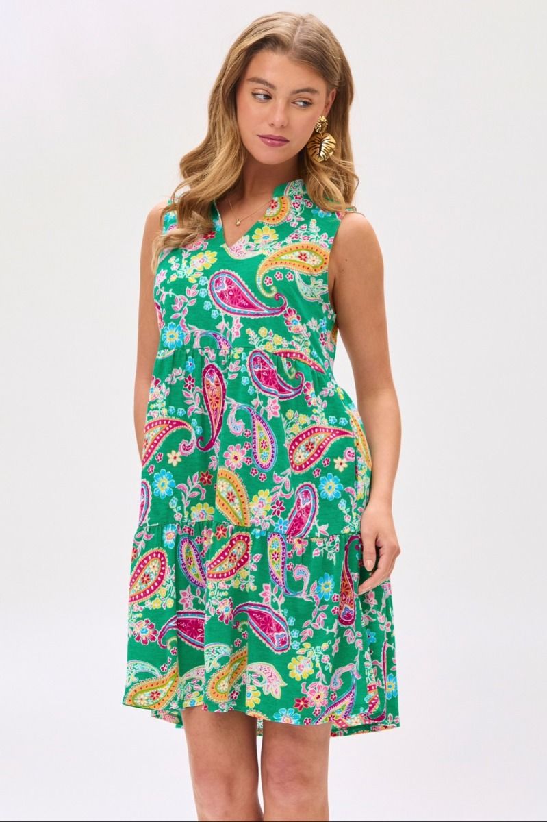 The Lizzy Dress in Emerald - Available in Misses and Plus – Blue Louis ...